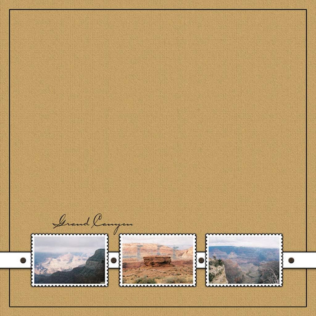 Amazon.com: Scrapbook Customs 14425 Grand Canyon Arizona Stamps 12 x 12 ...