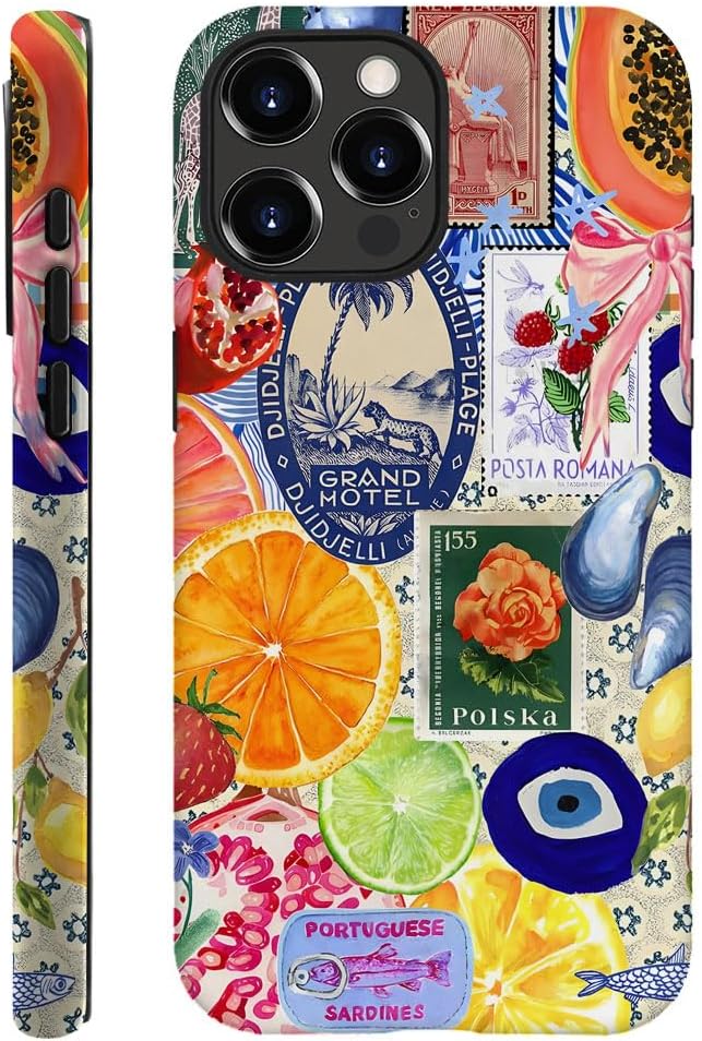 Amazon.com: European Summer Preppy Collage Hibiscus And Turtle Case for ...