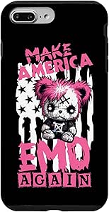 Amazon.com: iPhone 7 Plus/8 Plus Emoticon Make America Emo Again ...