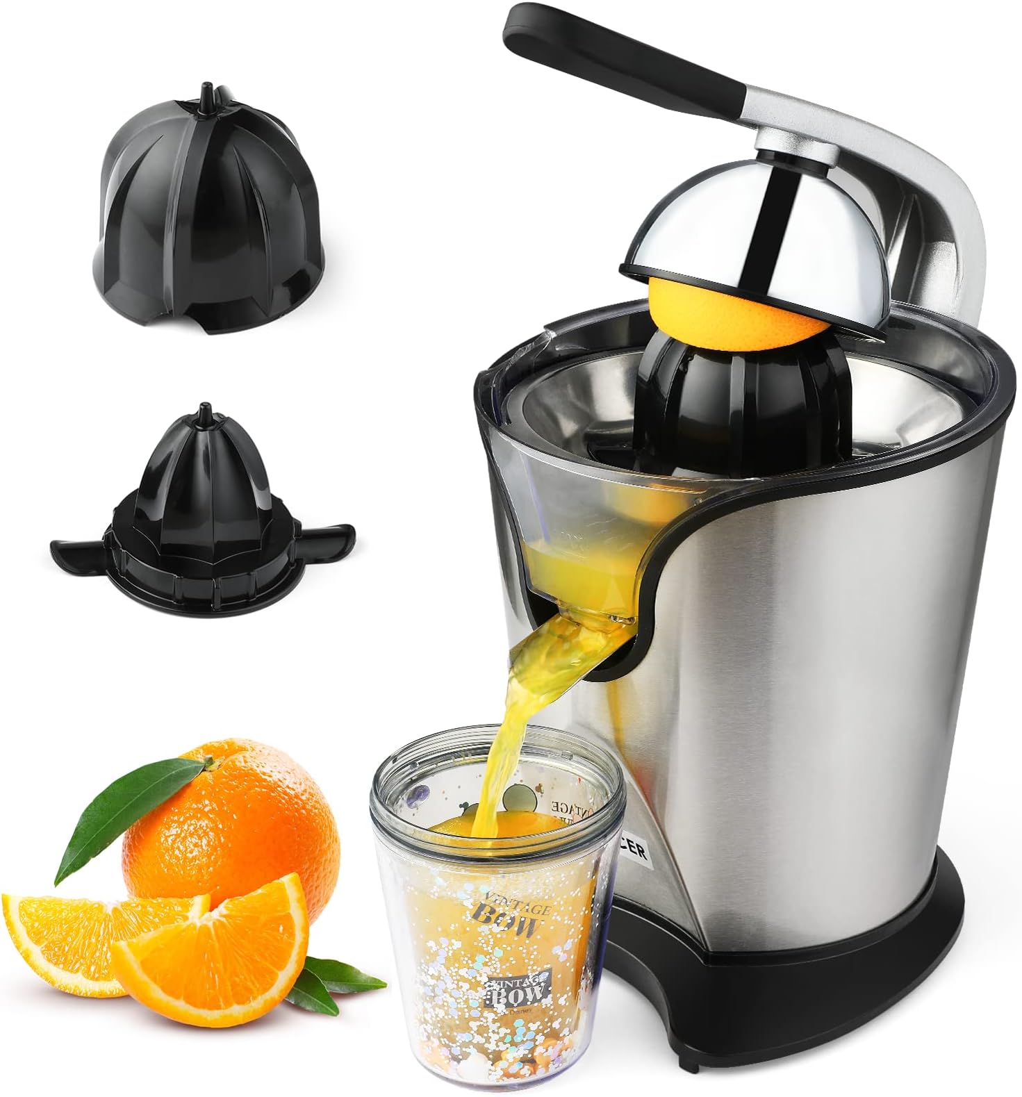 Amoever Presse-Agrume Électrique 160W, Presse Oranges à Levier avec 2 ...