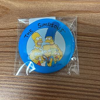 Amazon.co.jp: Simpsons Family Can Badge 43mm : Toys & Games