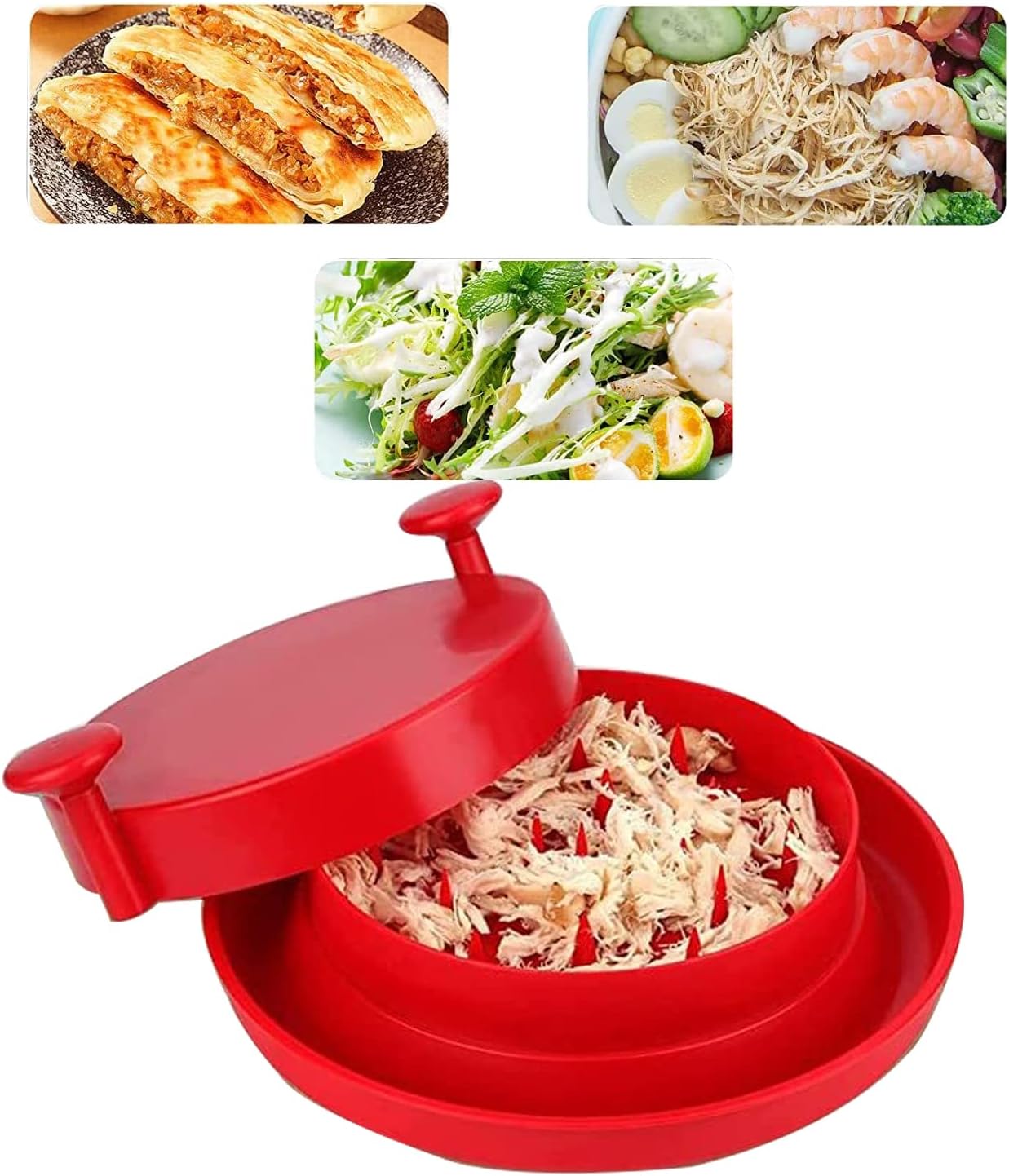 Amazon.com: Yohencin Chicken Shredder, Shredded Meat Tool with Anti ...