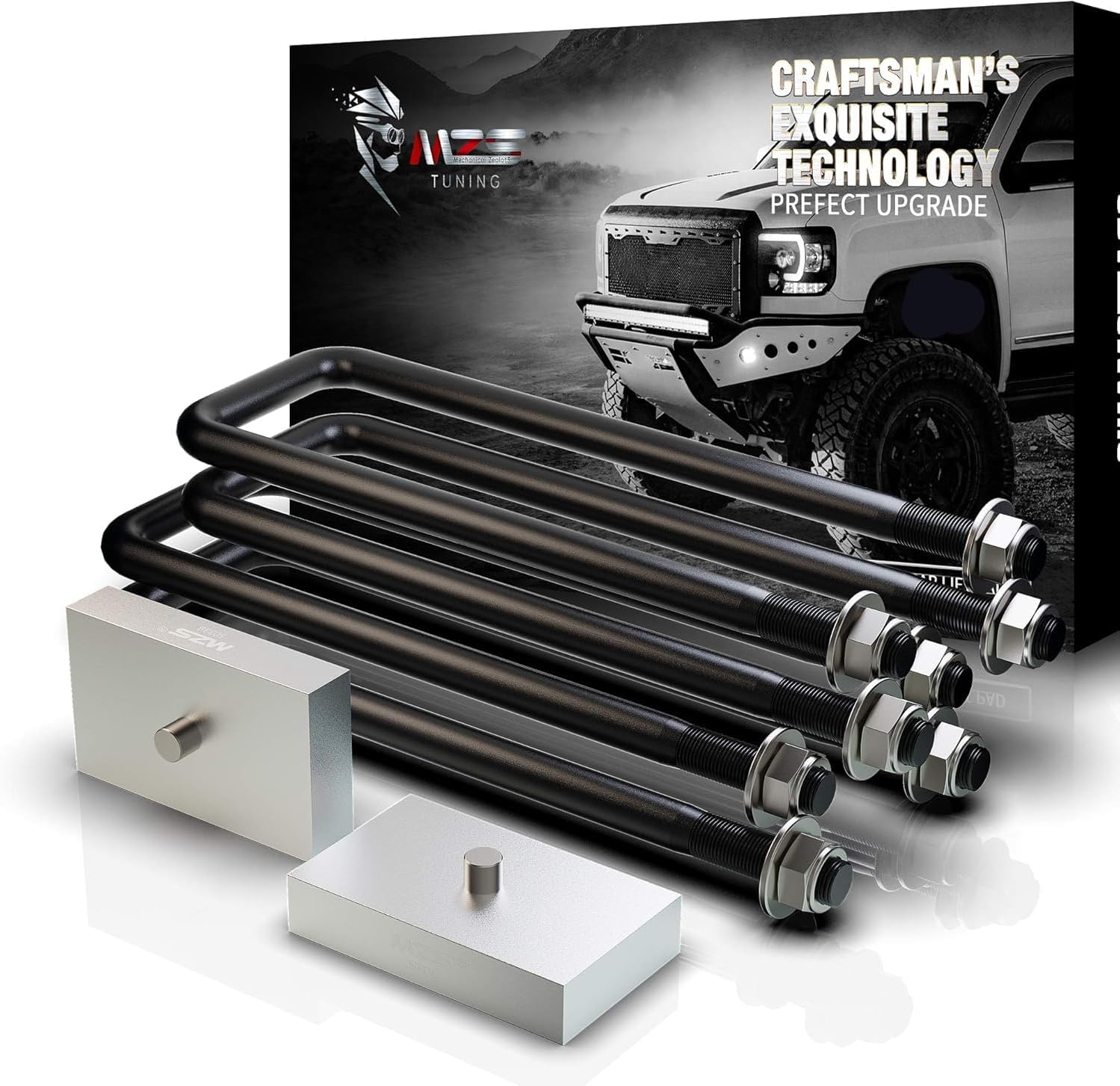 Amazon.com: MZS Rear Lift Blocks for Tacoma, 1 Inch Rear Leveling Kit ...
