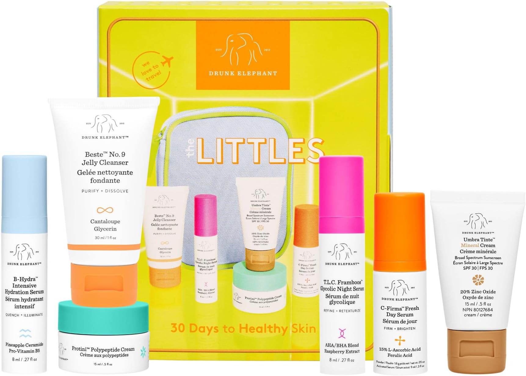 Amazon.com: Drunk Elephant The Littles 7.0 - Includes Six Travel ...