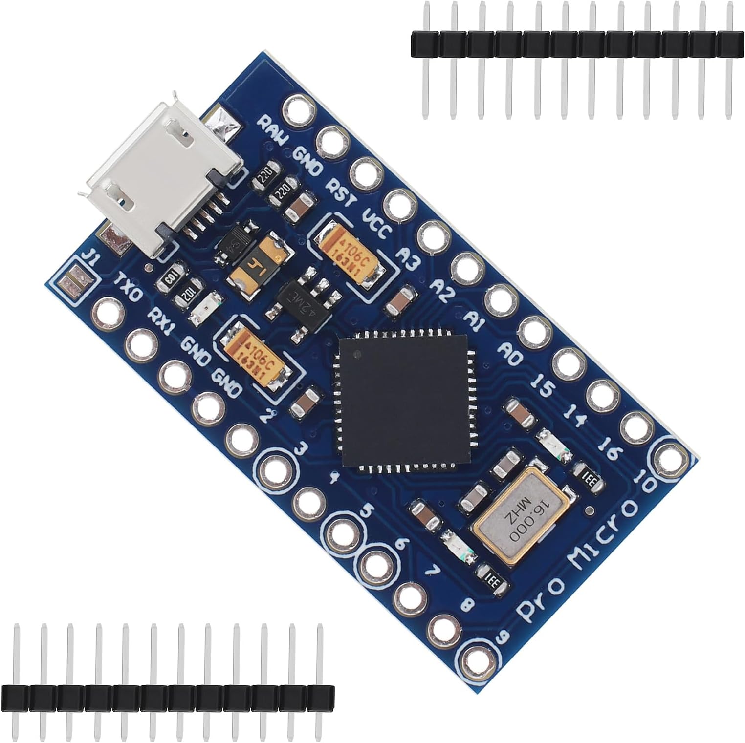 Amazon.com: DiGiYes Pro Micro 5V 16MHz Micro-USB Development Module ...