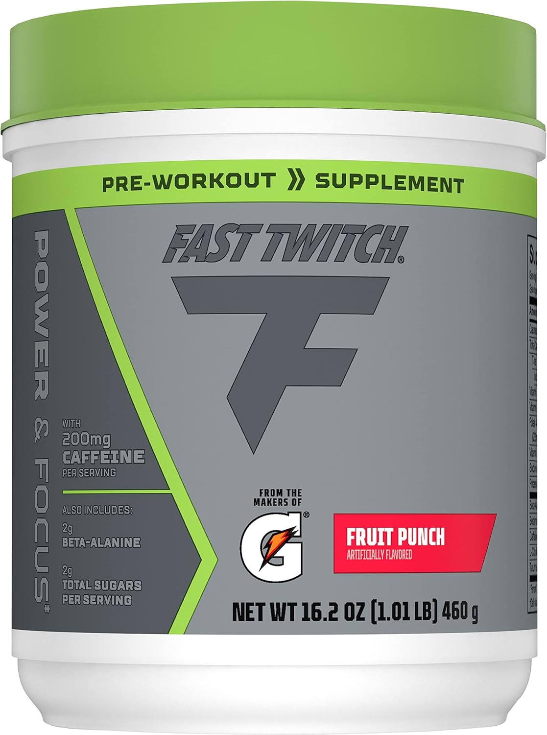 Amazon.com: Fast Twitch, Caffeinated Pre-Workout Supplement Mix, Fruit ...