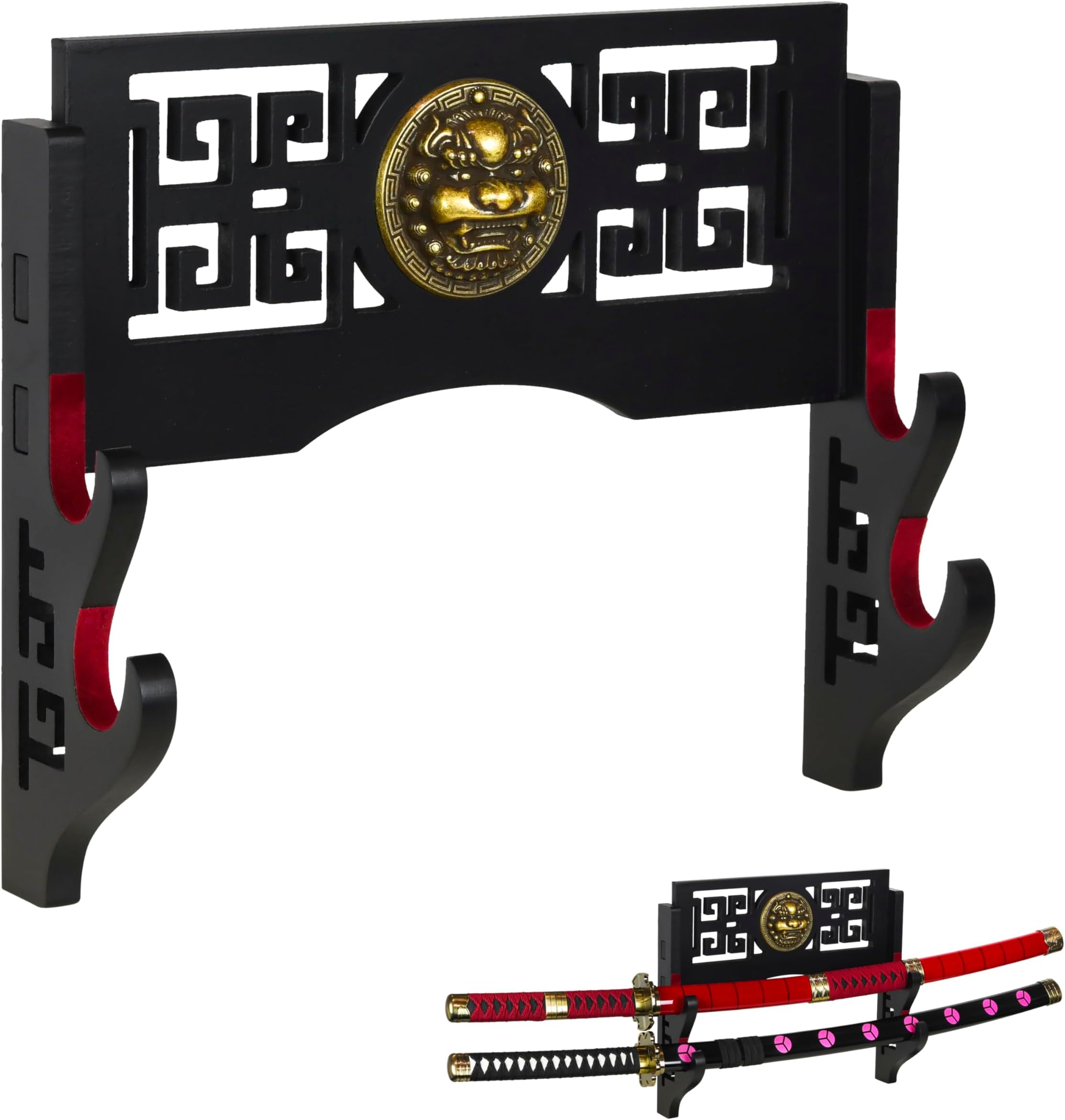 Amazon.com: JIZHU Sword Holder Wall Mount Sword Stand Japanese Samurai ...
