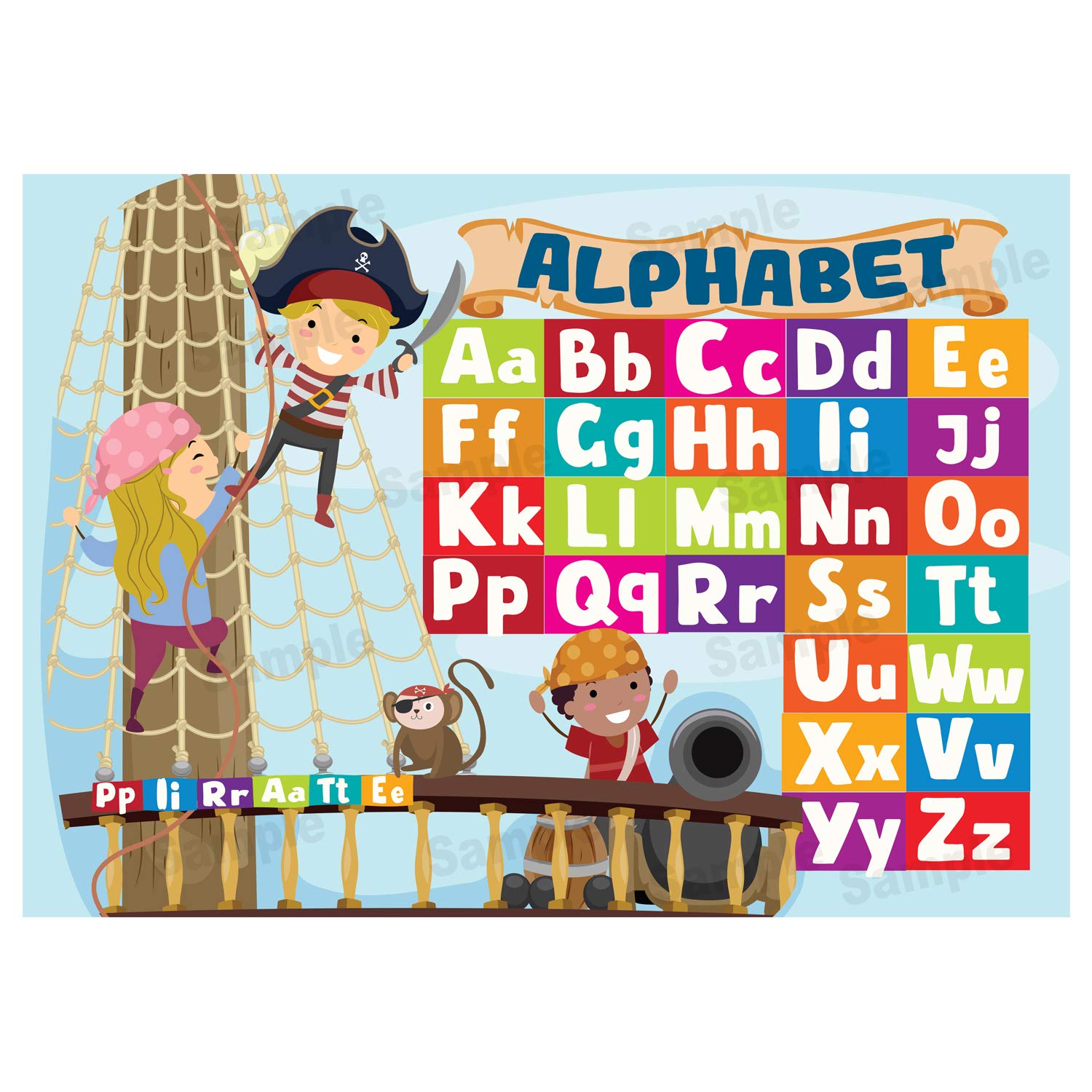 Buy Abc Alphabet , Girls Boys Kids Children First Learning Educational ...