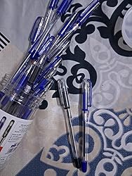 Cello Pinpoint Blue Lightweight Grip Ball Pens, Set of 10 | Best for ...