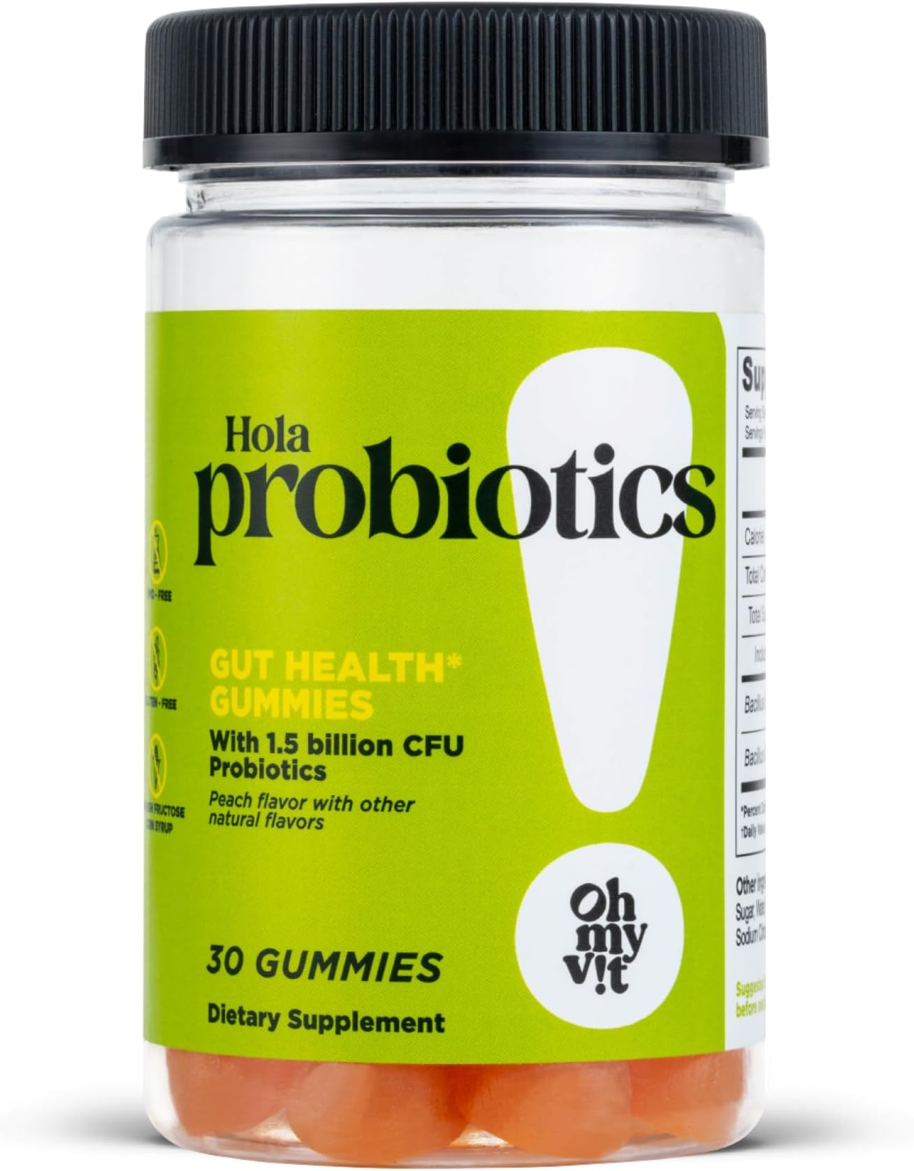 Amazon.com: OH MY VIT! Hola Probiotics Gummy, Daily Supplement for ...