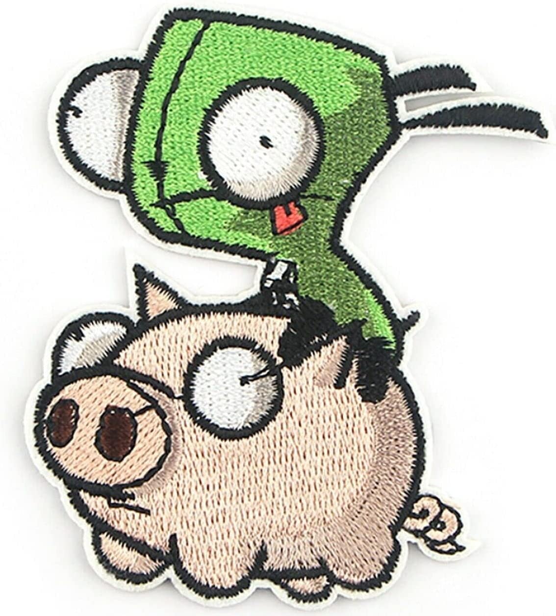 Amazon.com: Gir on Piggy Embroidered 3 Inches Tall Iron on Patch