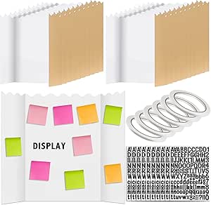 Amazon.com : 20 Set Trifold Poster Board Kit 16 x 24 Inch Fold Display ...