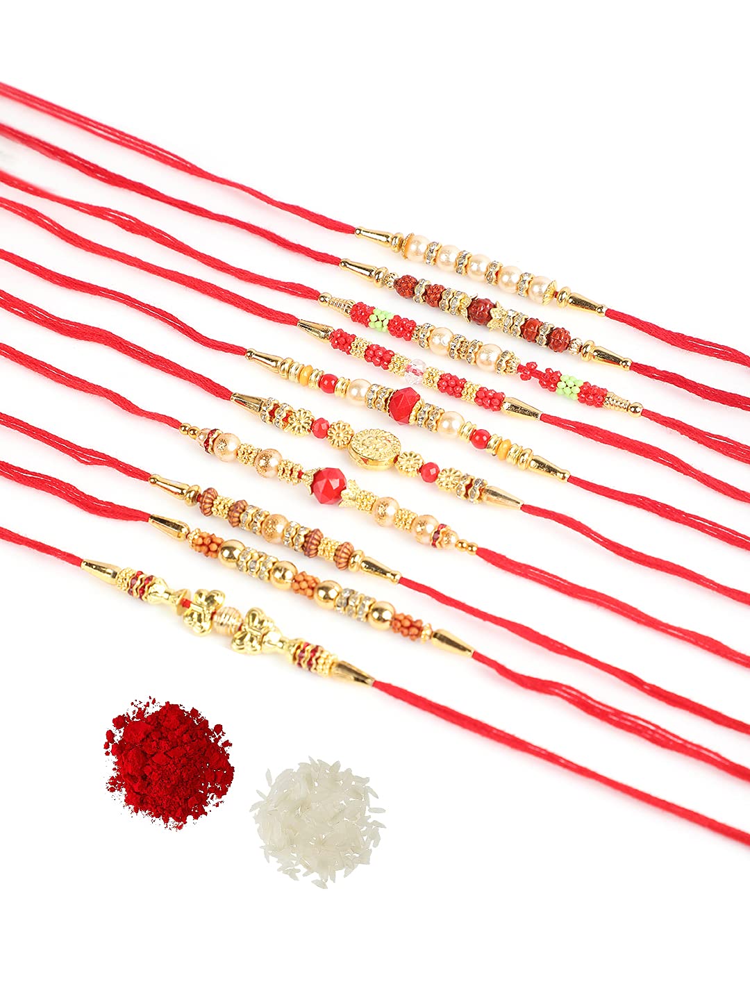 Chocozone Multicolor Combo of 10 Dora Rakhi Set for Men with Roli ...