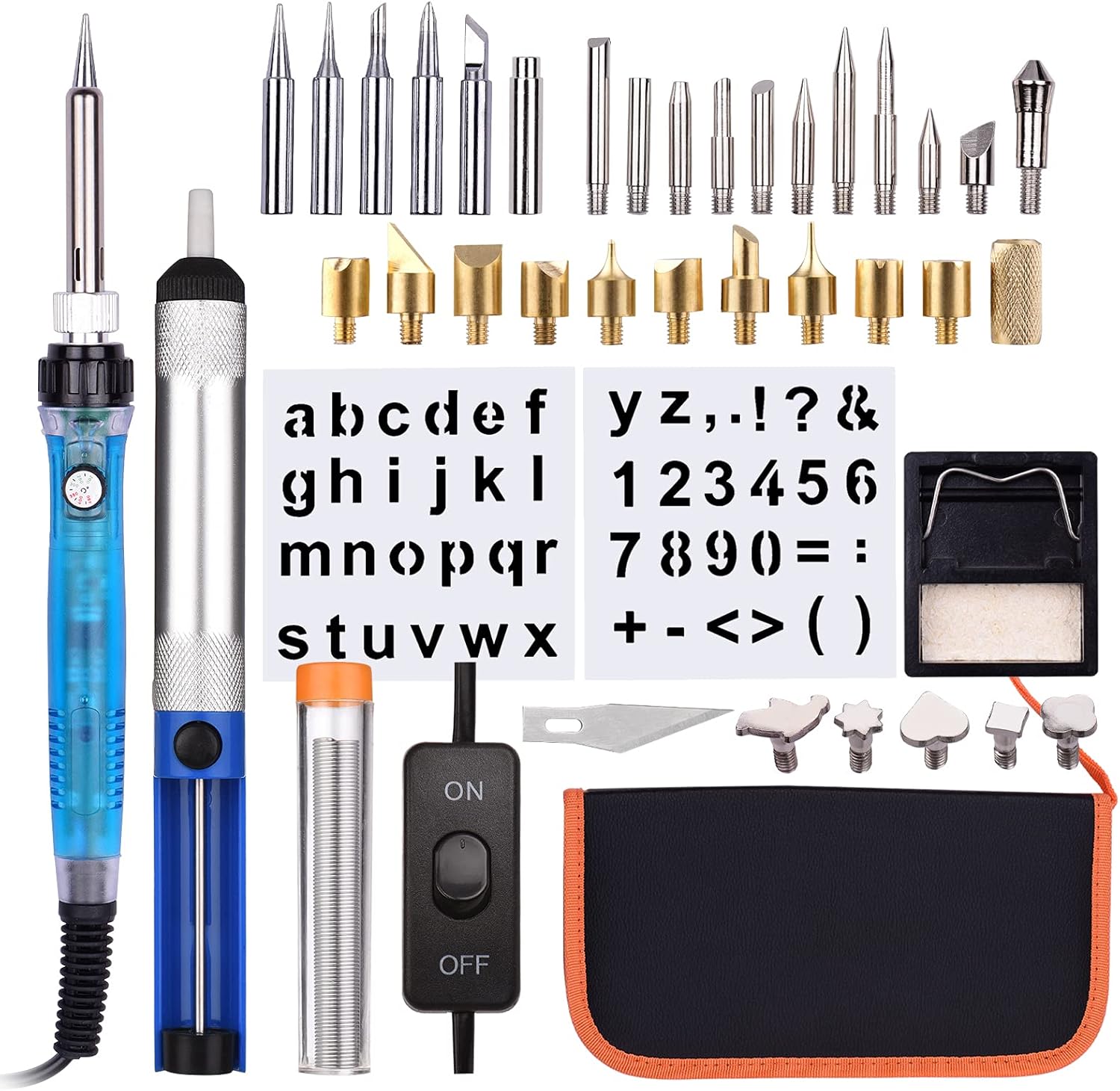 Amazon.com : Wood Burning Tool Kit 38PCS Professional Pyrography Pen ...