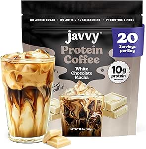Javvy Protein Coffee Powder for Iced Coffee – Whey Protein Powder with ...