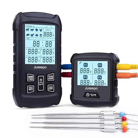 Review Juseepo Dual Probes Digital Cooking Meat Thermometer, Best for ...