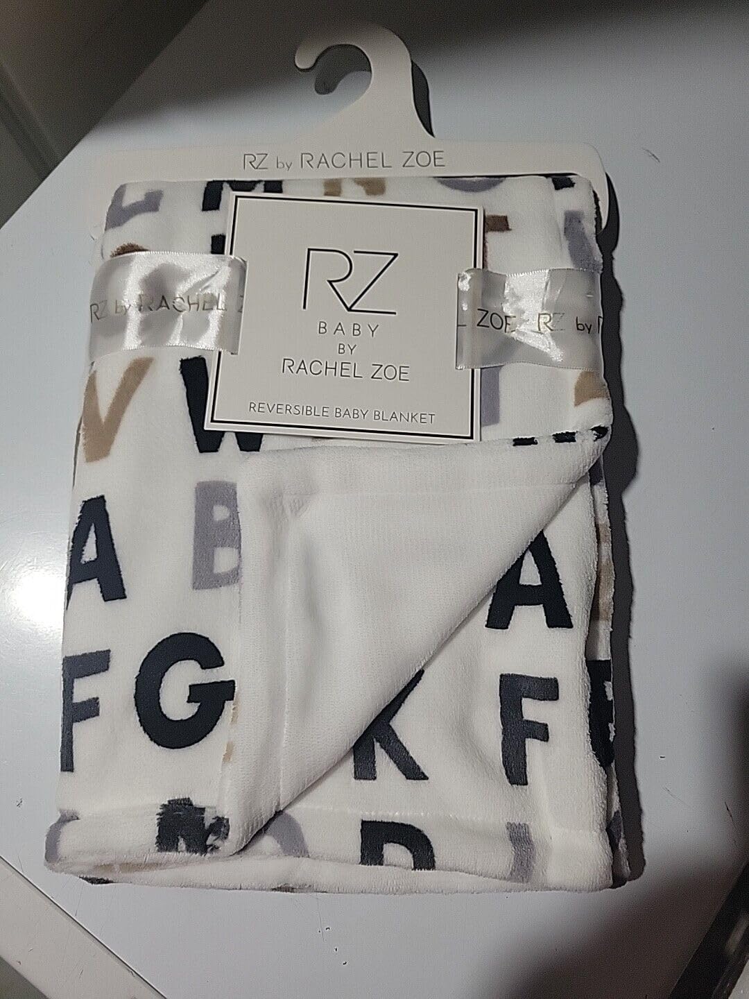 Amazon.com: RZ Baby by Rachel Zoe Reversible Baby Blanket : Baby