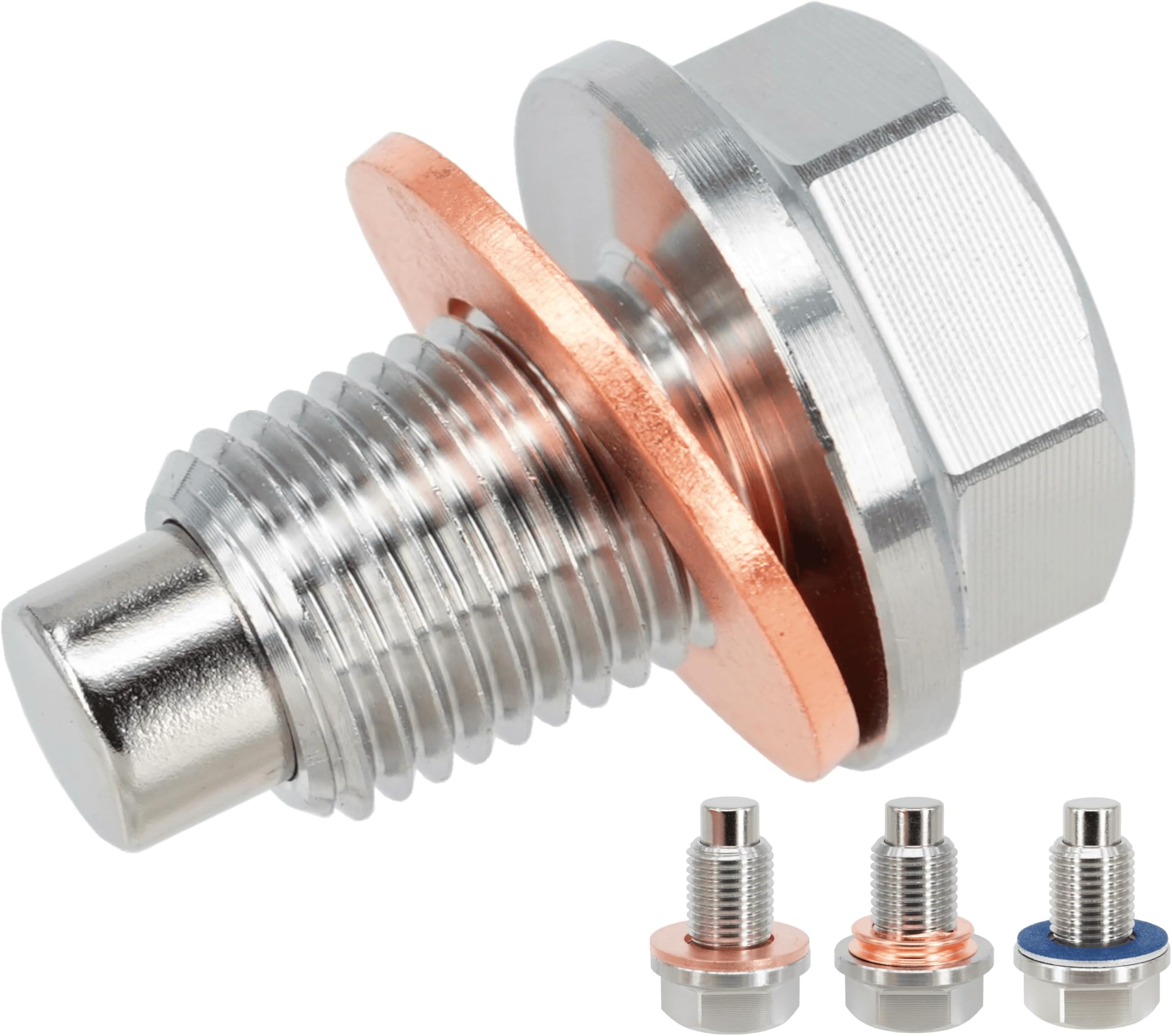 Amazon.com: Dsnaduo 1PC M12x1.25 Stainless Steel Magnetic Engine Oil ...