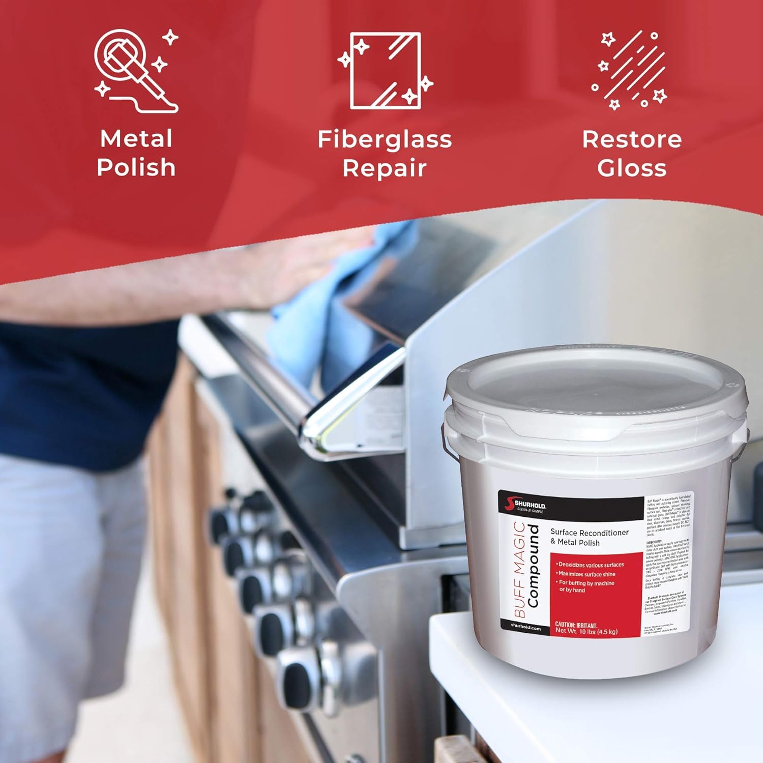 Snapklik.com : Shurhold Buff Magic Compound - Ultimate Restoration For ...