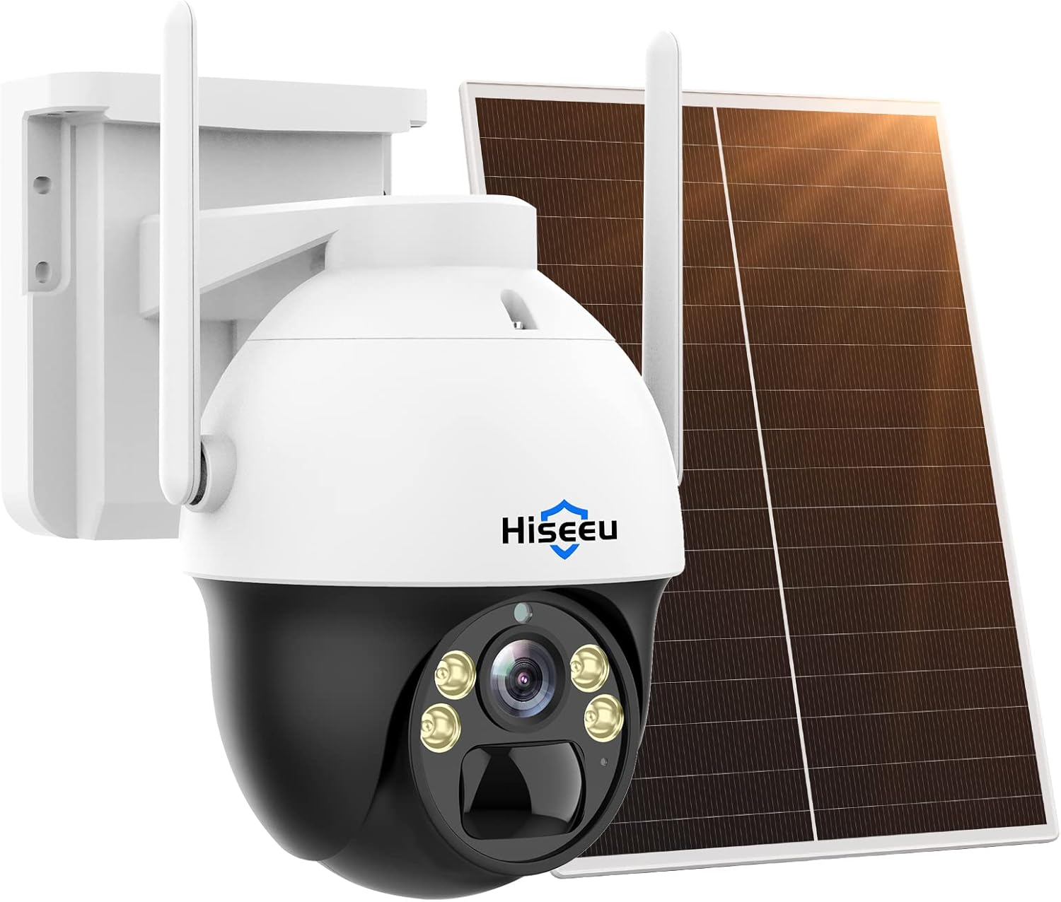Amazon.com : Hiseeu Solar Security Camera Outdoor, 4MP Wireless ...