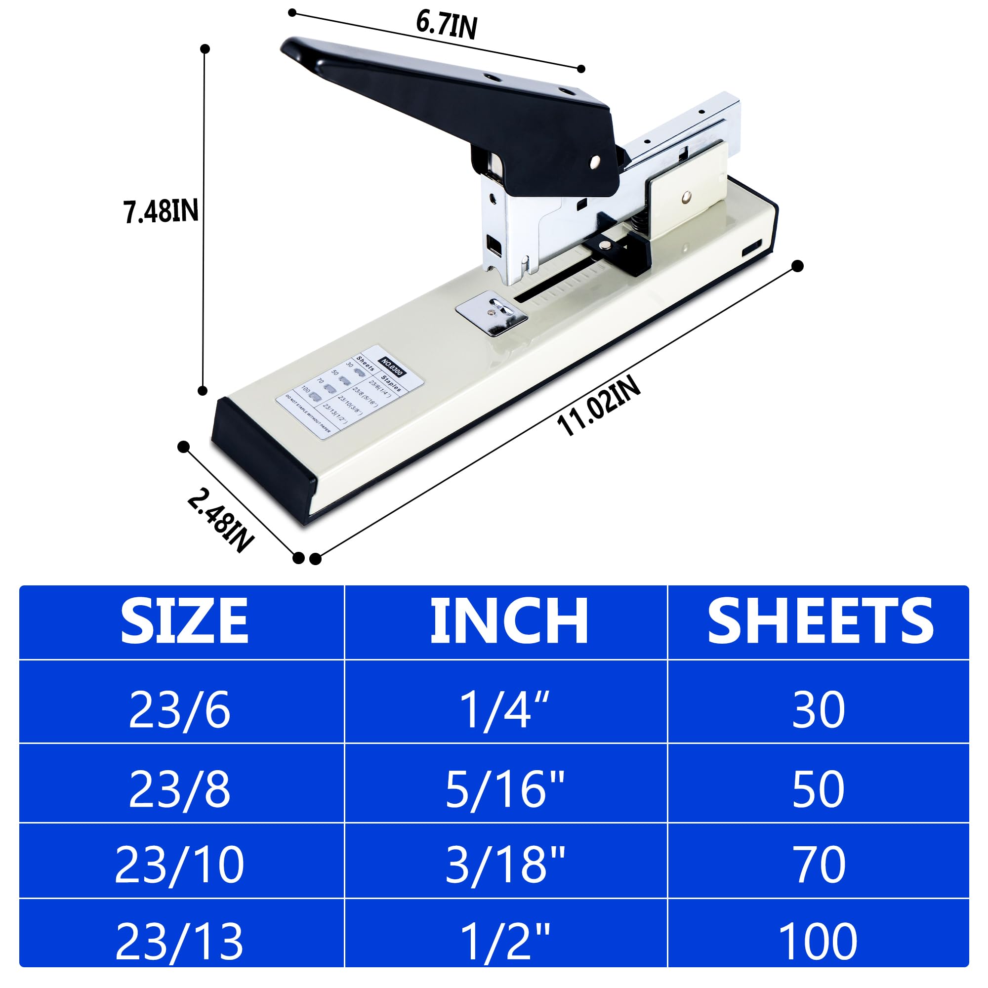 Industrial Stapler Metal D.RECT 315A Metal Stapler - Heavy Duty Office ...