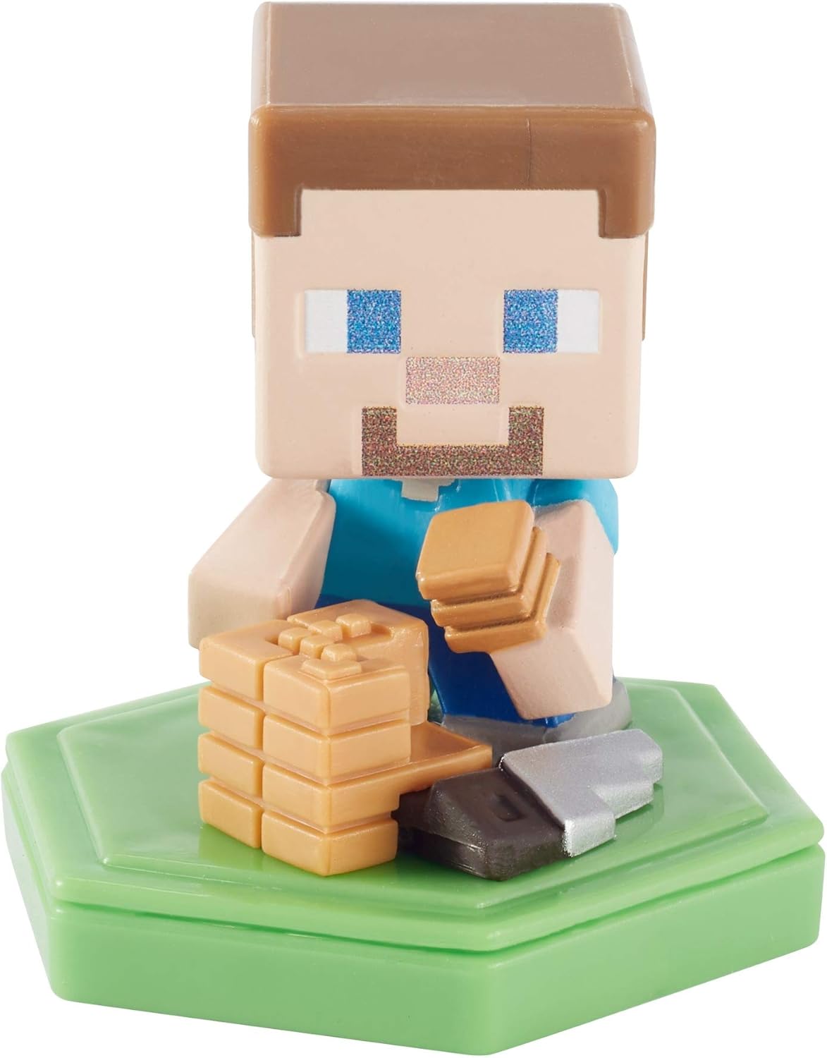 Amazon.com: MINECRAFT Official Boost Genoa Crafting Steve Mini Figure ...