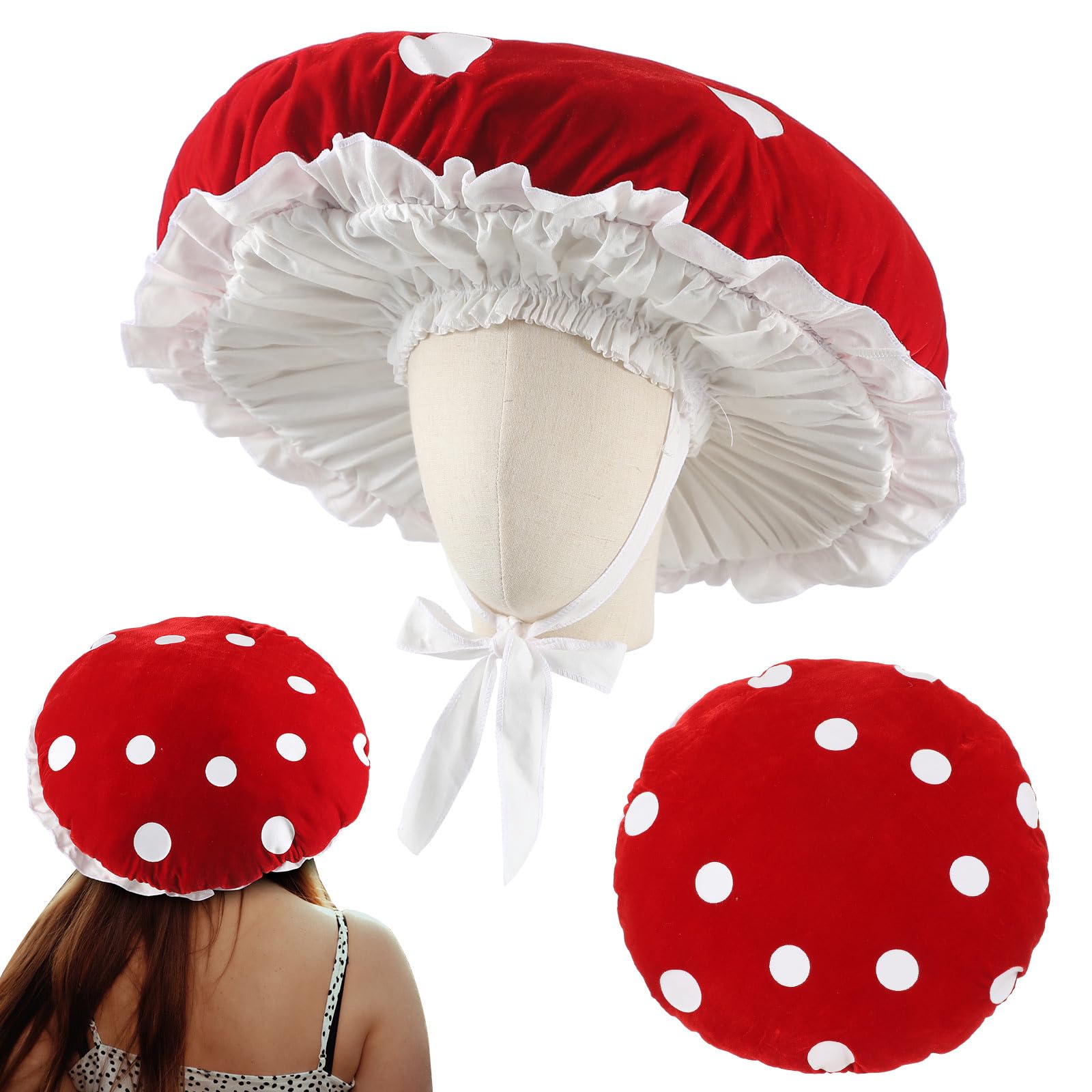 Amazon.com: Zoooyawn Mushroom Hat Renaissance Medieval Costume Cosplay ...