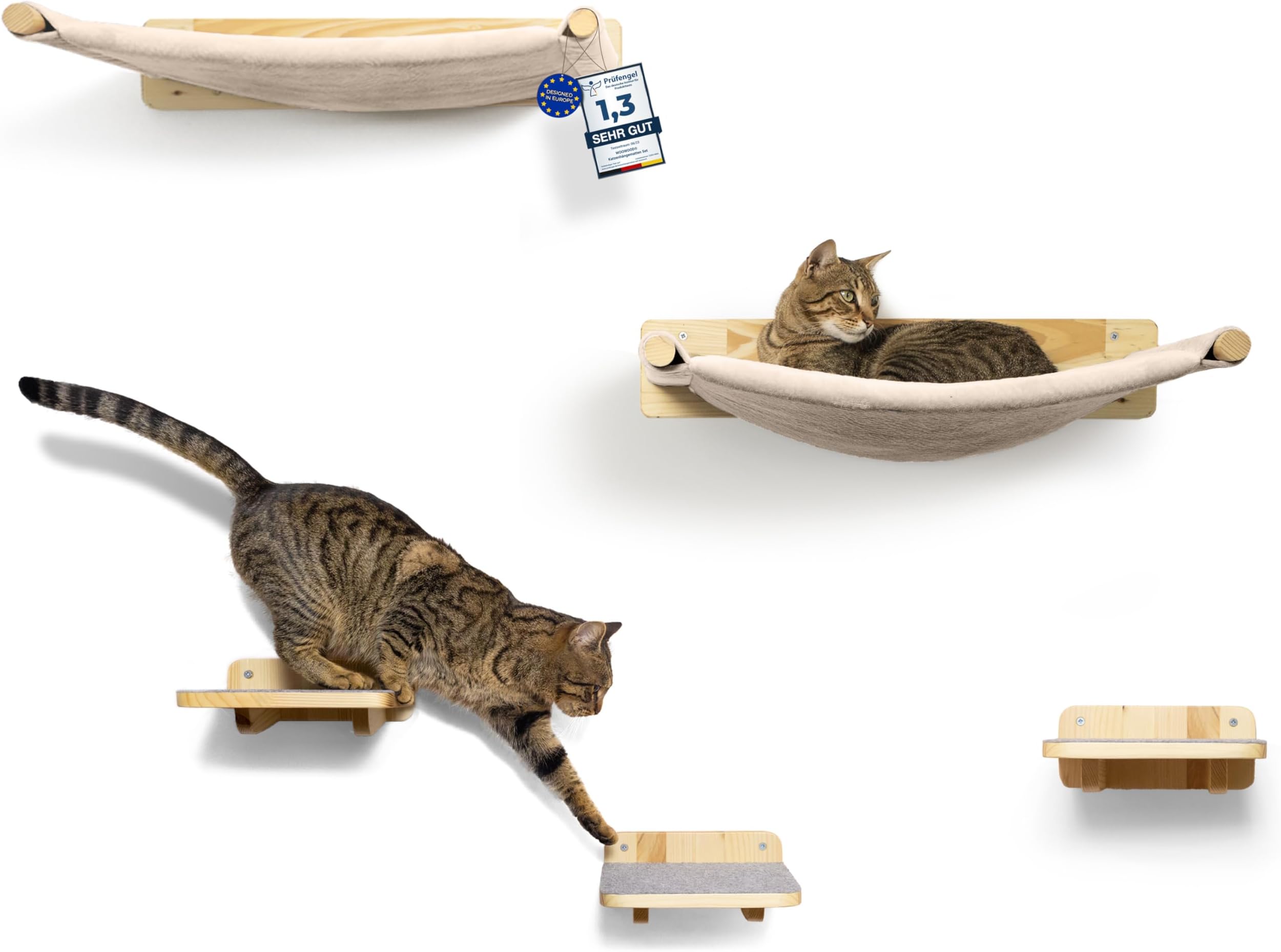FUKUMARU Climbing Wall Cats, Transparent Space Capsule with 2 Pedals as ...