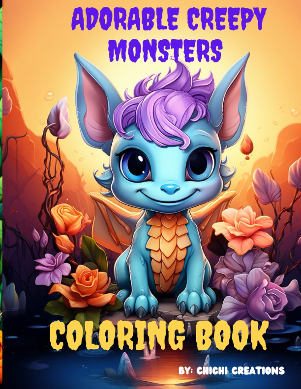 Amazon.com: Adorable Creepy Monsters Coloring Book: For Adults, Teens ...