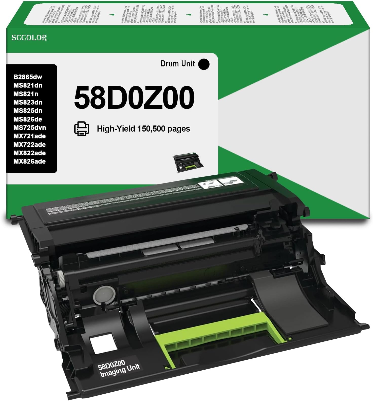 Amazon.com: 55B0ZA0 Black Imaging Unit Replacement for Lexmark 55B0ZA0 ...