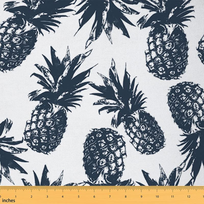 Amazon.com: Upholstery Pineapple Fabric for Chairs Couch, Natural ...