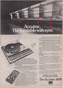 Amazon.com: RelicPaper 1976 Accutrac 4000 Turntable: The Turntable with ...