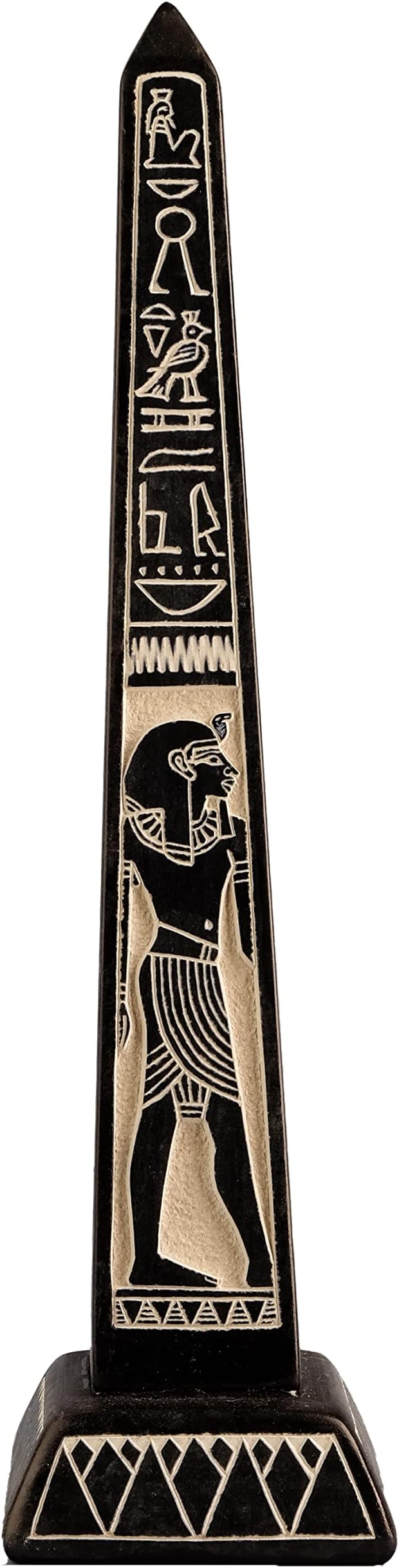 Amazon.com: Ancient Egyptian Obelisk Black Sculpture pharaonic Scenes ...
