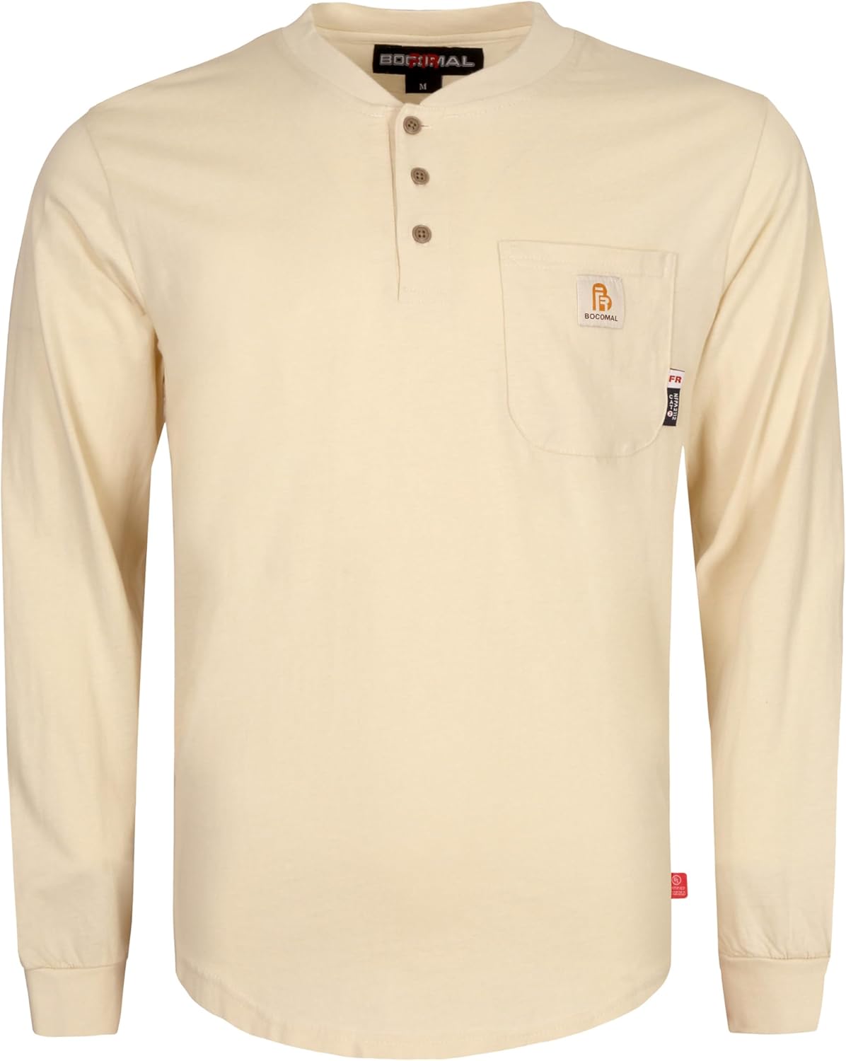 Amazon.com: BOCOMAL FR Shirts 6oz Lightweight Flame Resistant Long ...