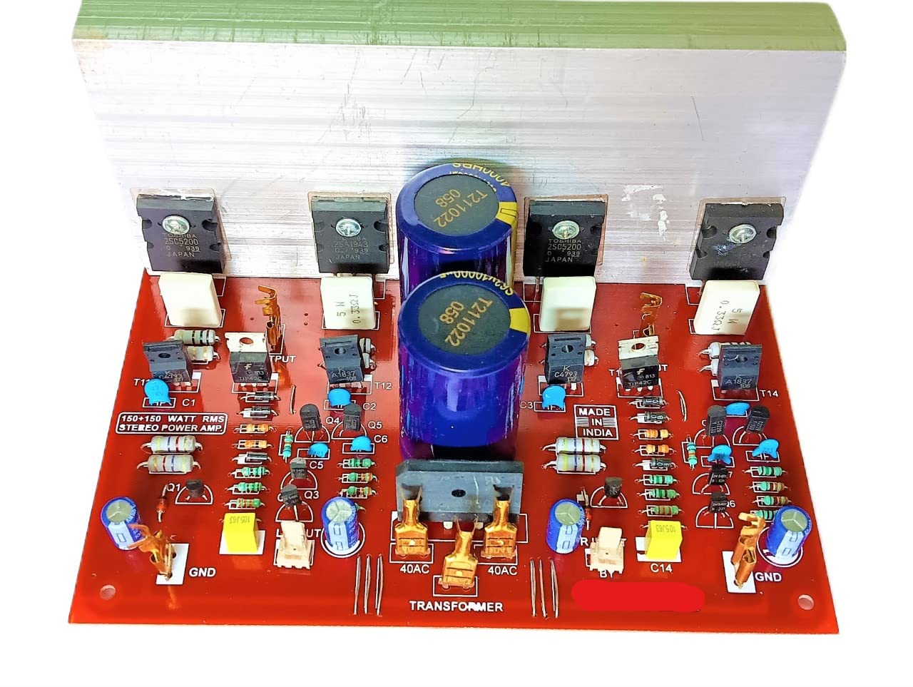 SOUMIK ELECTRICALS 150 Watt + 150 Watt Stereo Amplifier Board Without ...