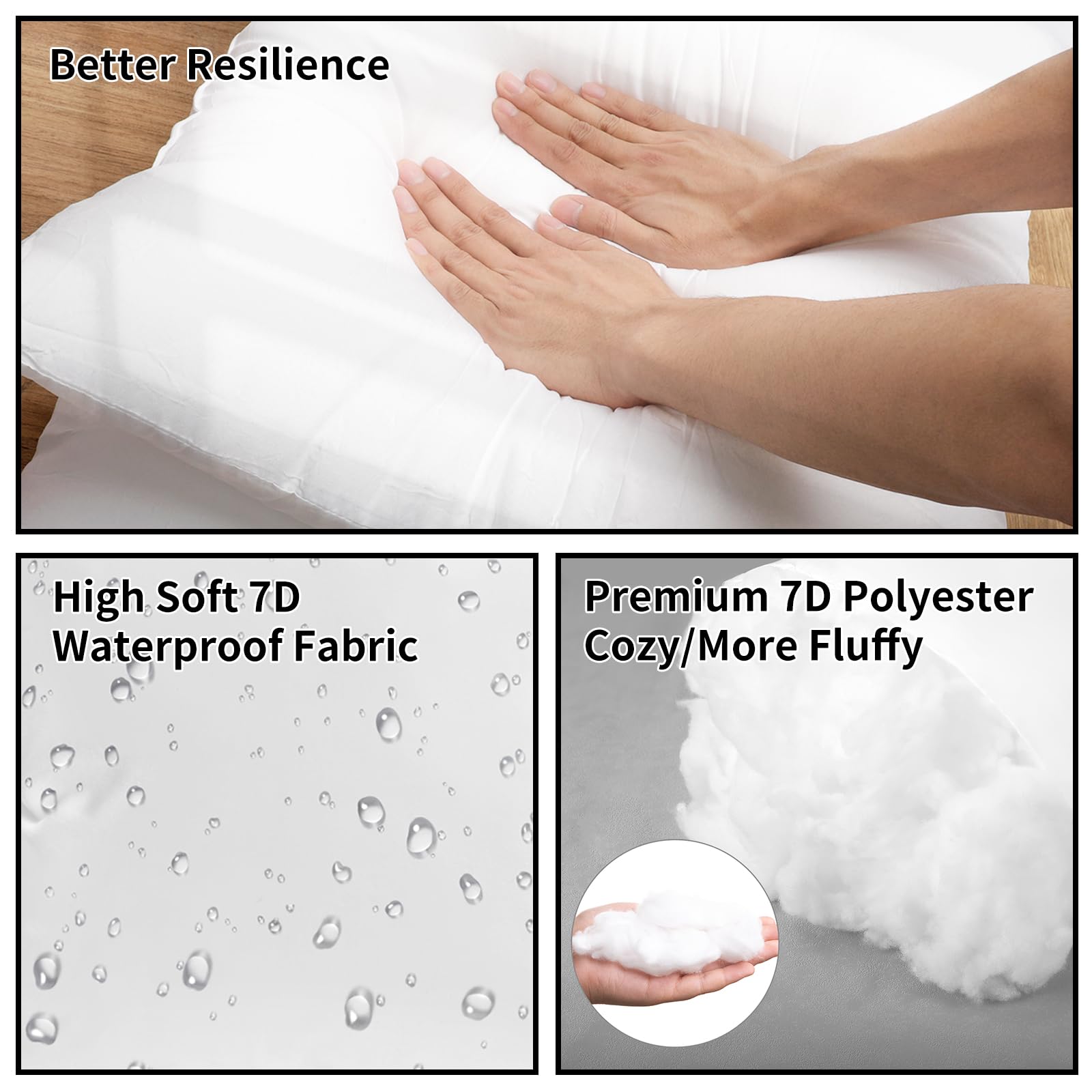 Snapklik.com : 24x24 Outdoor Pillow Inserts Set Of 2,Waterproof ...