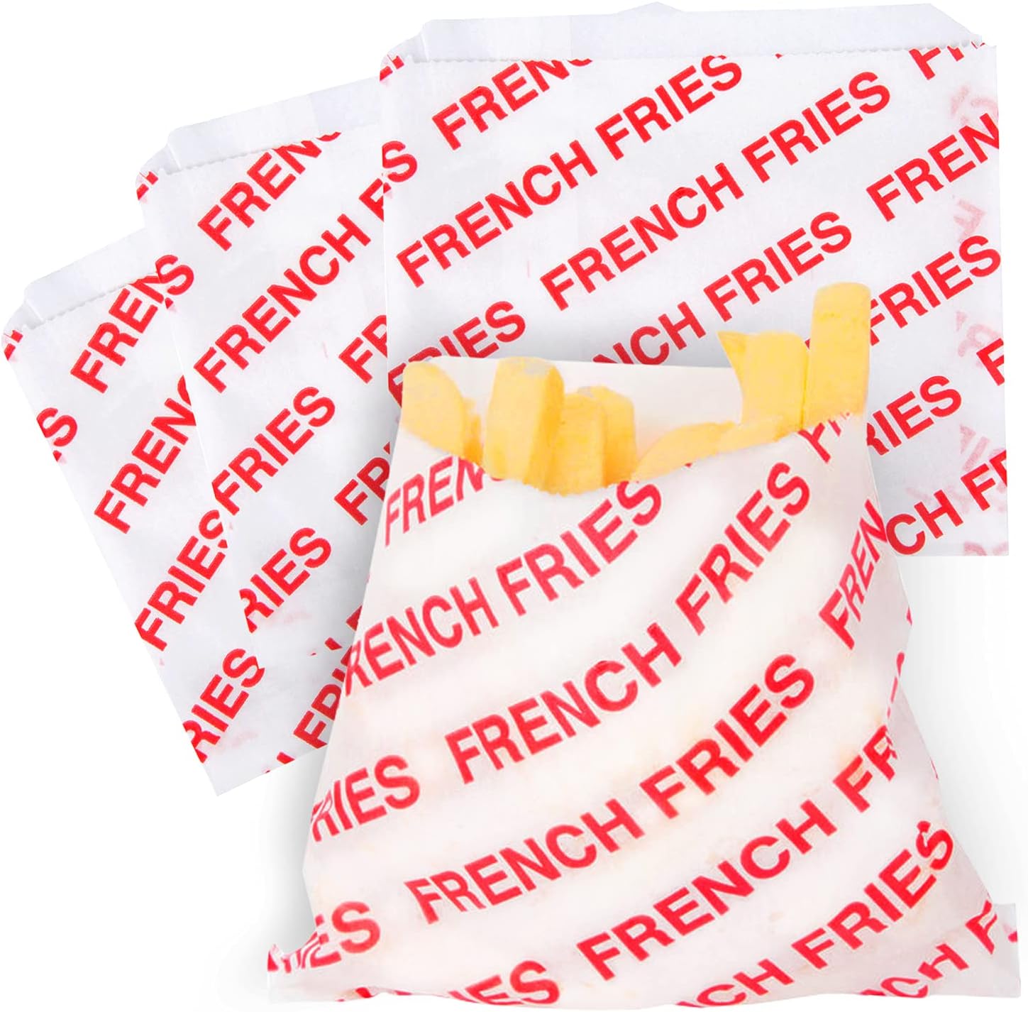 Amazon.com: 100PCS French Fry Box French Fries Holder Cardboard French ...