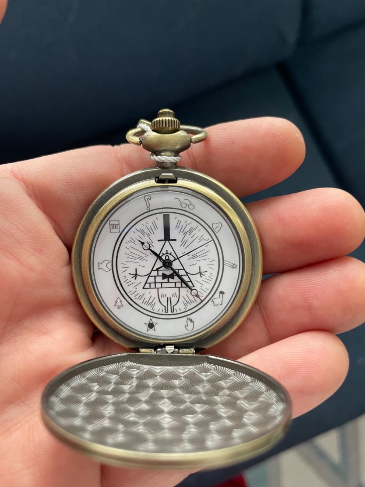 SIMAOTE Vintage Pocket Watch Gravity Falls - Bill Cipher Theme Pocket ...
