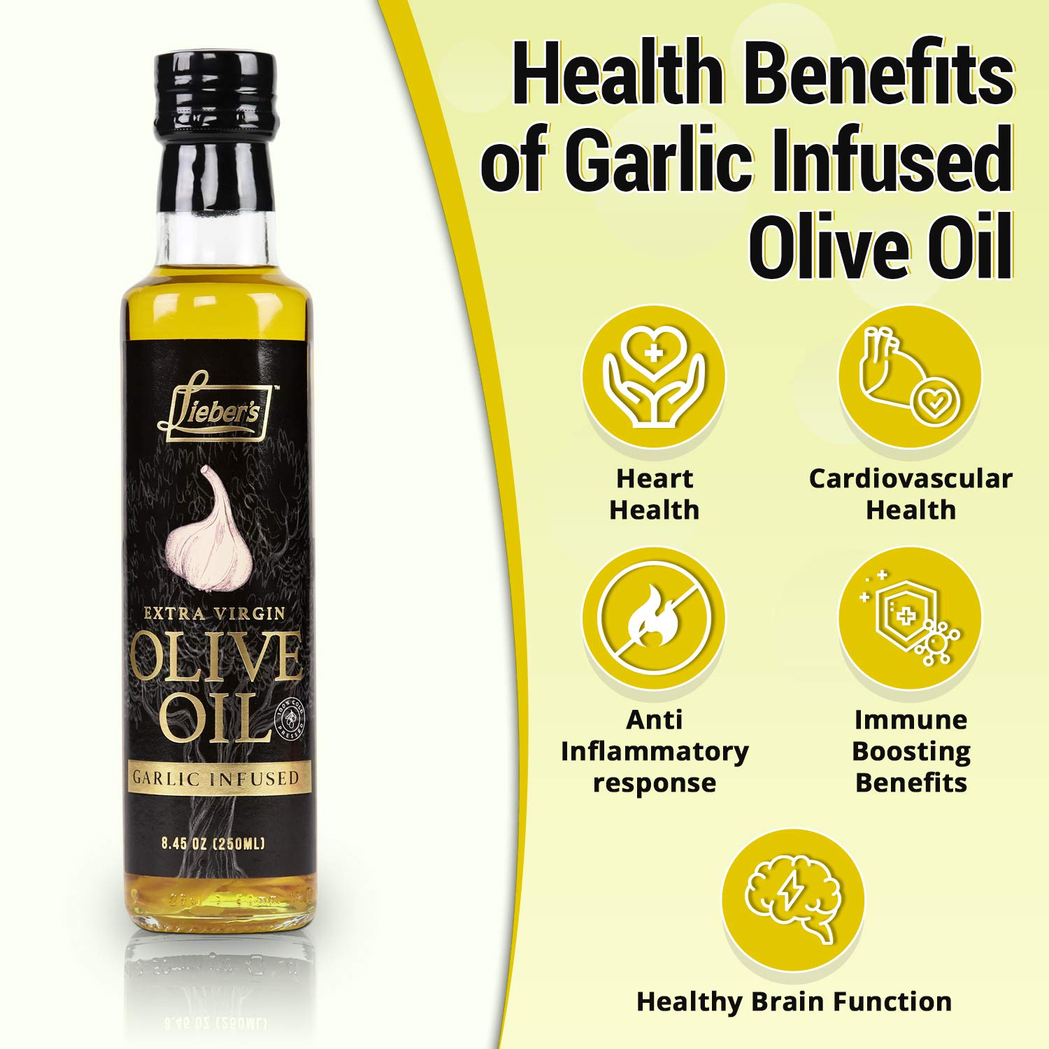 Snapklik.com : Liebers Garlic Infused Extra Virgin Olive Oil Premium ...