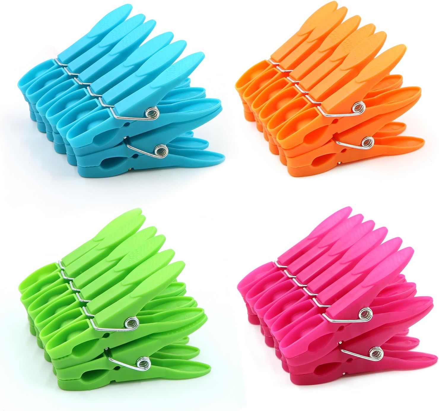 Amazon.com: Renashed 50 Pack Steel Wire Clip Utility Clips Colorful ...