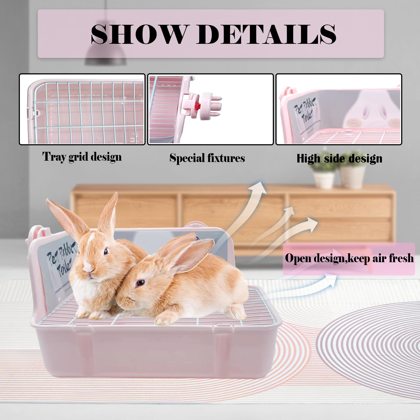 Snapklik.com : Kathson Guinea Pig Litter Box,Bunny Potty Training ...