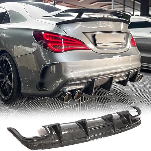 Amazon.com: MCARCAR KIT Carbon Fiber Rear Diffuser for Mercedes Benz ...