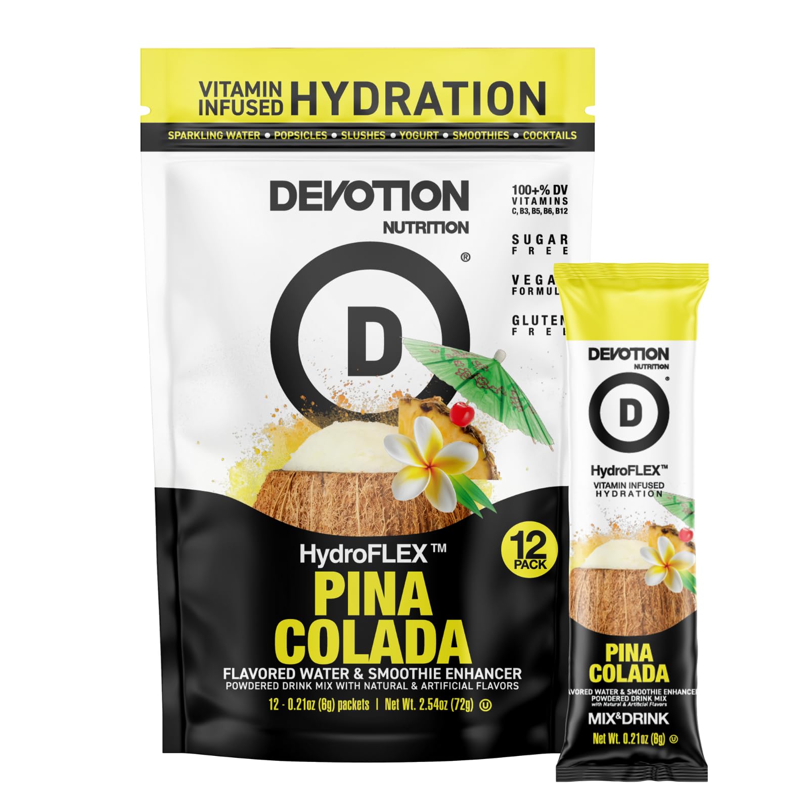 Amazon.com: Devotion Nutrition HydroFLEX Packets | Vitamin Infused ...