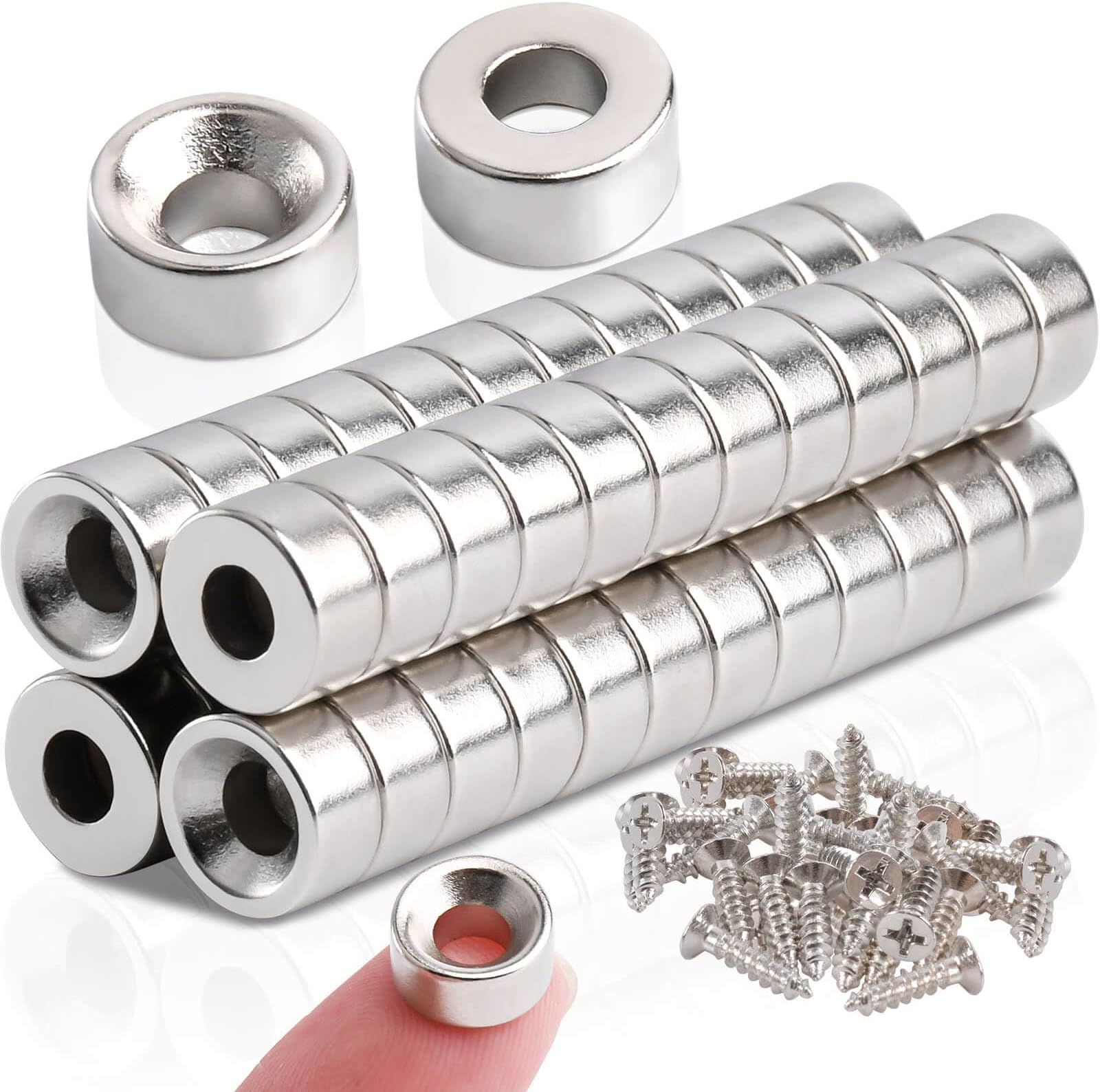 Amazon.com: 25 Round Disk Magnets Crafts Home Office Part 3/4 ...