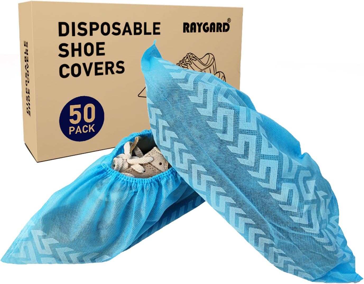 Shoe Covers Disposable Non Slip -100 Pack(50 pairs) 15.7'' Hygienic ...