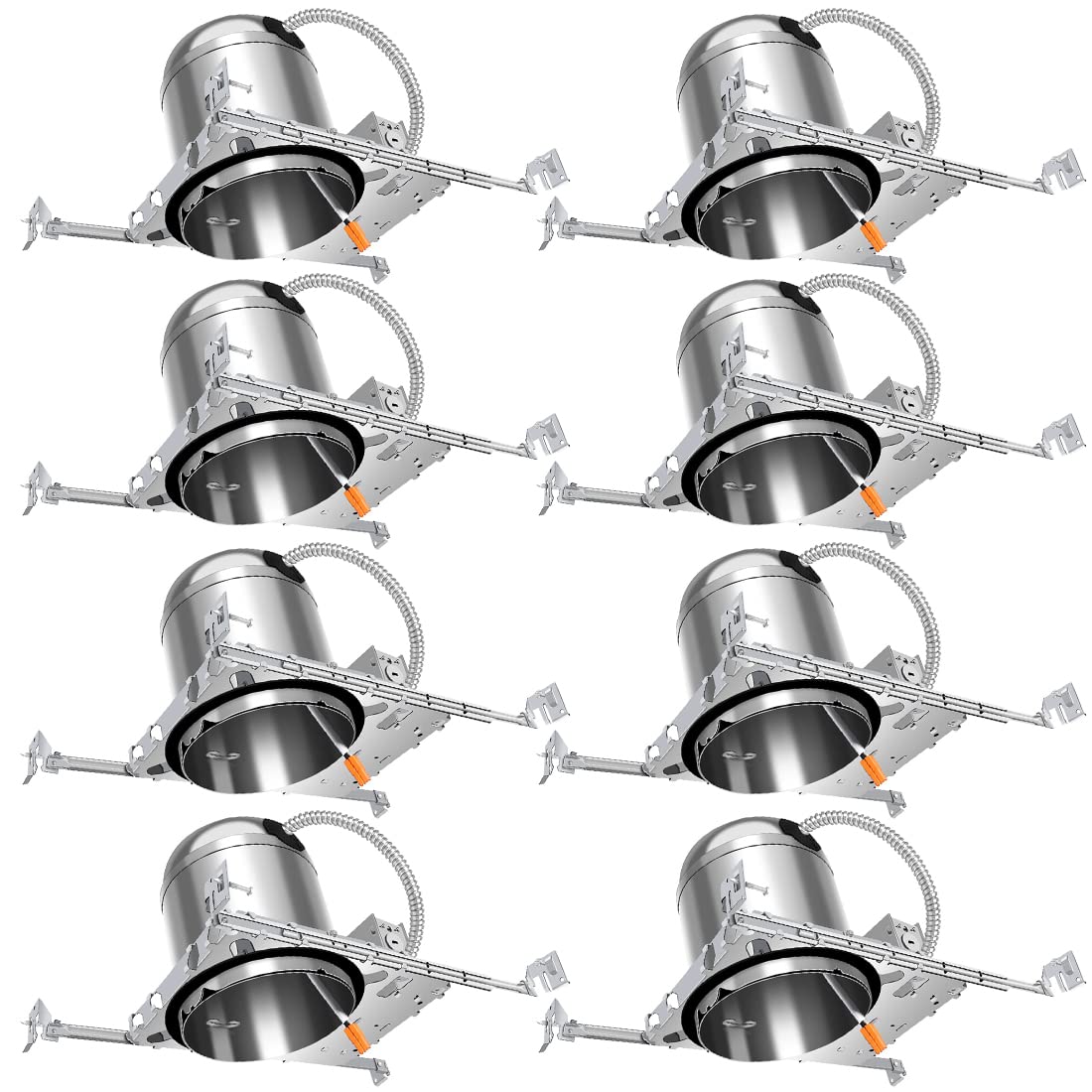 Snapklik.com : LEDMO 8 Pack 6 Inch Recessed Light Housing New ...