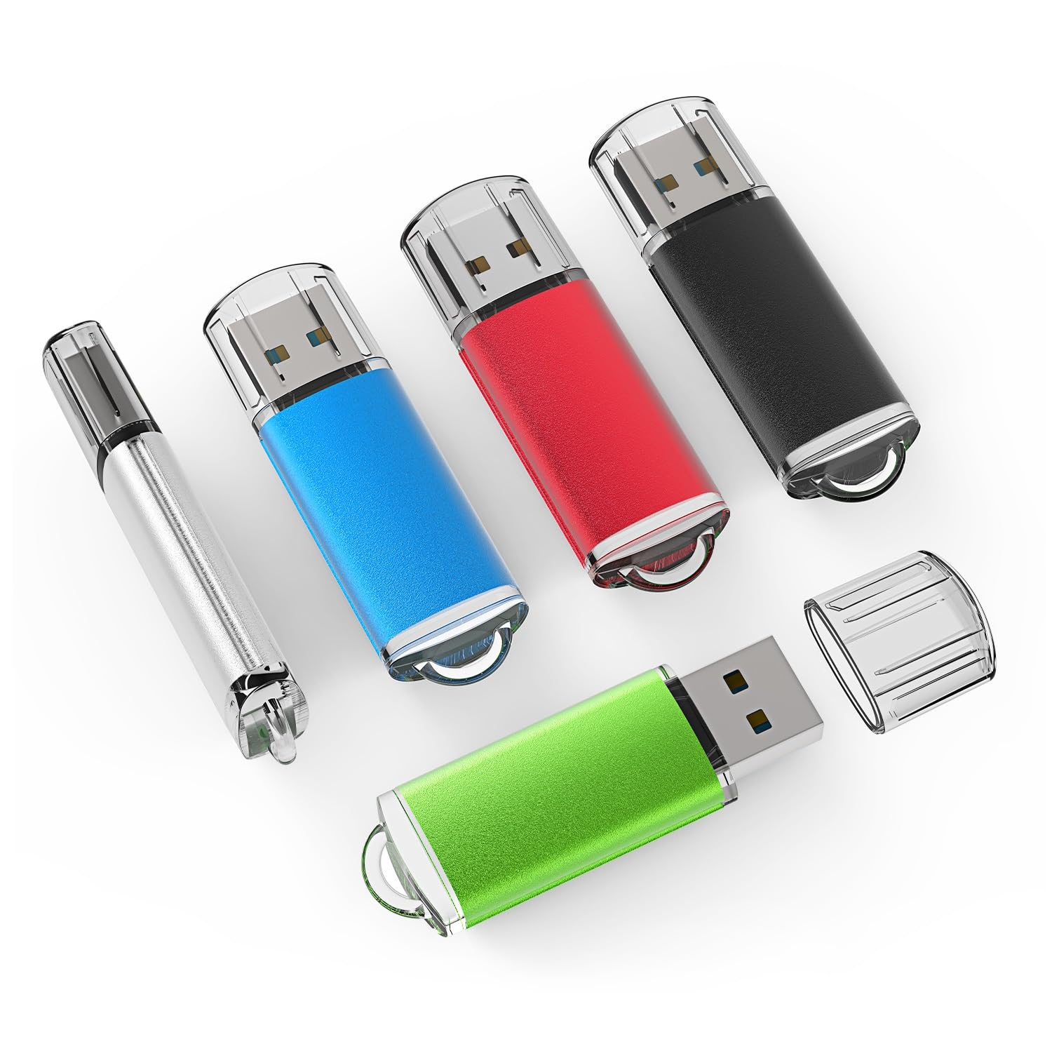 TOPESEL 5 Pack 64GB USB 3.0 Flash Drives with 90 MB/s Reading Speed ...