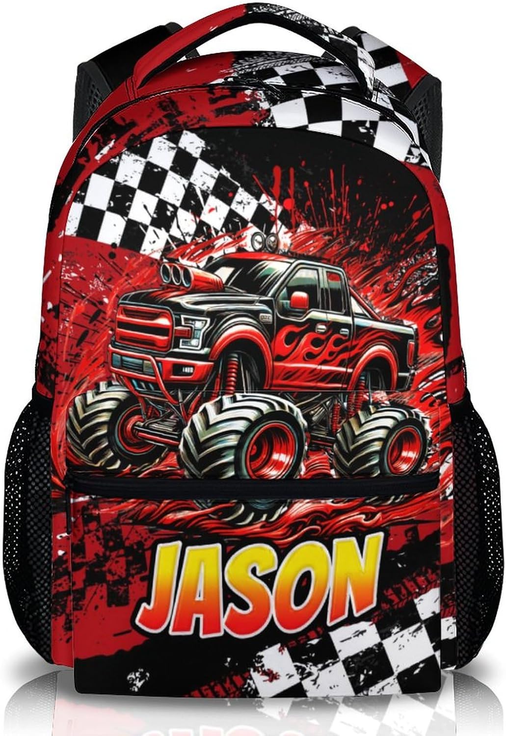 Amazon.com | FLEXIMX Kids Backpack for School, Personalized Truck ...