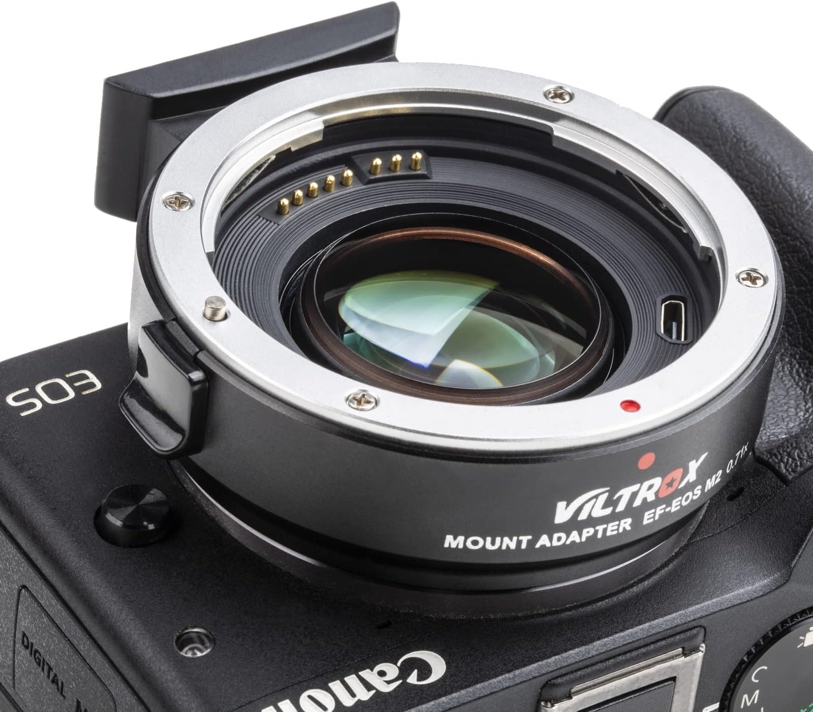VILTROX EF-EOS M2 Auto Focus Lens Adapter 0.71x Reducer Speed Booster ...