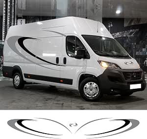 RWRAPS Car Stickers Vinyl Stripes Camper Van Decals,Fit for Fiat Ducato ...